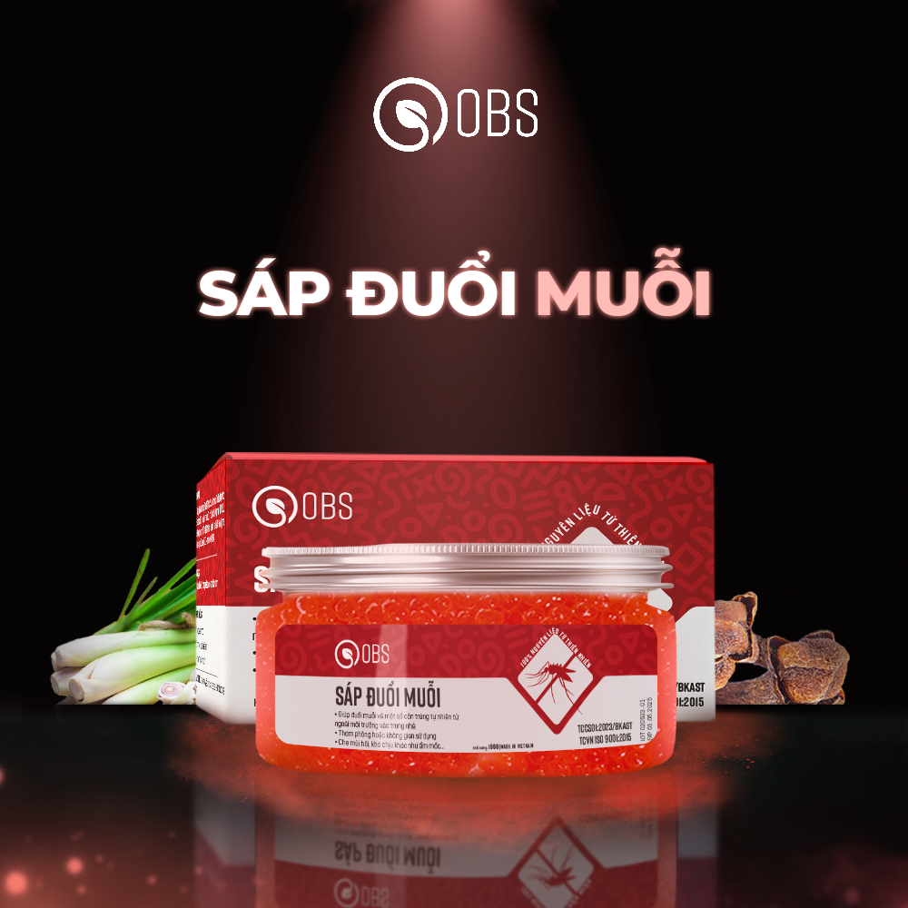Sáp Đuổi Muỗi OBS, Ngăn Chặn Muỗi, Mùi Hương Sả Java Dịu Dàng giúp Thơm Phòng (Hộp 100g) - OBS ...