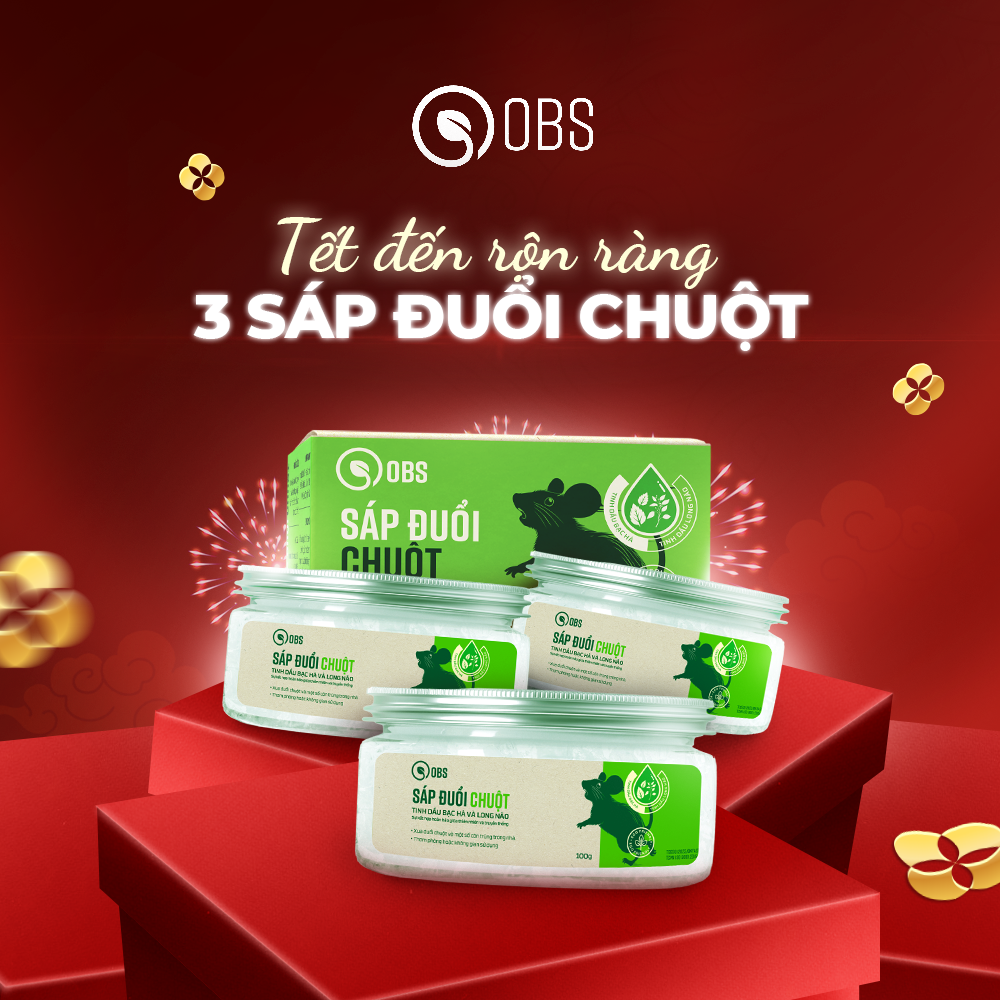 [COMBO 3] Sáp Đuổi Chuột, Côn Trùng OBS, Mùi Hương Dễ Chịu, An Toàn Cho Bà Bầu Và Trẻ Em - OBS ...